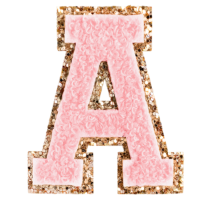Pink Glitter Letters – Fresh Honey AU